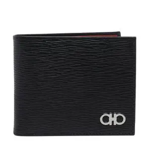 FERRAGAMO Gancini Wallet - Black