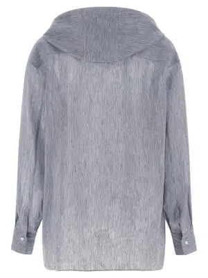 Brunello Cucinelli Hooded Shirt - Blue