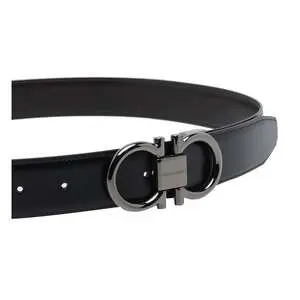 FERRAGAMO Double Adjustable Gancini Belt