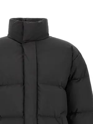 Saint Laurent High Neck Down Jacket - Black