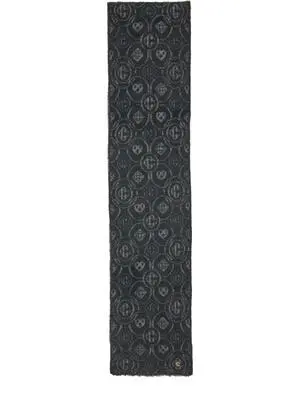 Casablanca Monogram Fluffy Scarf - Gray