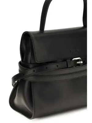 Moschino Buckle Shoulder Bag - Black