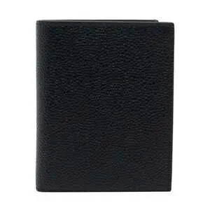 Thom Browne Bifold Wallet With Inner Logo - Black