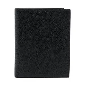 Thom Browne Bifold Wallet With Inner Logo - Black