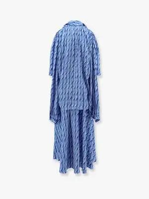 Balenciaga Printed Fabric Long Dress