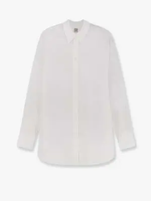 TOTEME Oversized Cotton Shirt - White