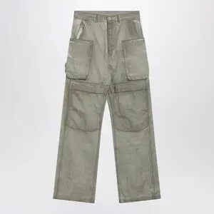 Rick Owens Sand Vintage-effect Cargo Trousers - Cream