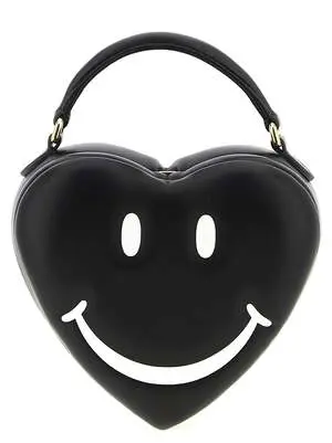 Moschino Love Me' Leather Handbag - Onyx