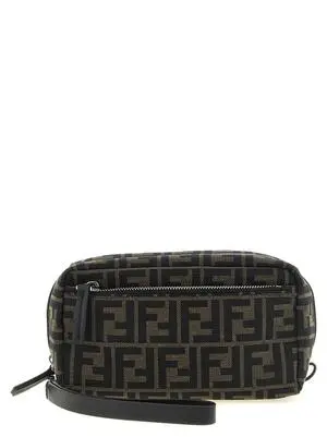 Fendi Small Double Zip Beauty Case - Brown