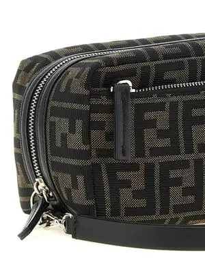 Fendi Small Double Zip Beauty Case - Brown