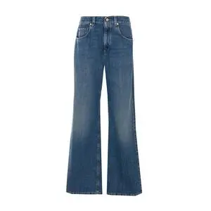Brunello Cucinelli Contemporary Loose Denim Pants - Blue