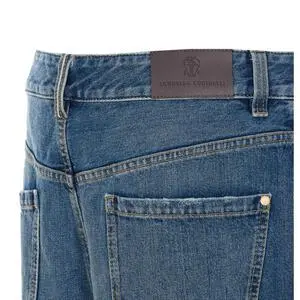 Brunello Cucinelli Contemporary Loose Denim Pants
