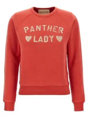 Valentino Garavani Panther Lady' Sweatshirt - Red