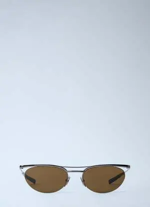 Saint Laurent SAINT LAURENT SL 862 Oval Frame Sunglasses Brown