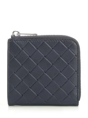 Bottega Veneta Square Braided Wallet With Zip