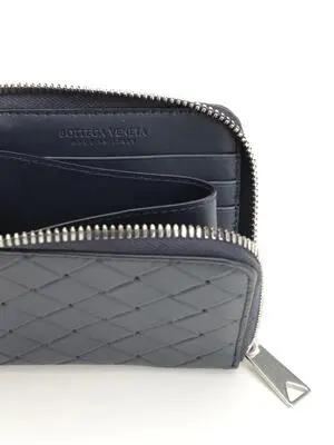 Bottega Veneta Square Braided Wallet With Zip