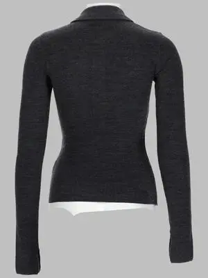 GANNI Argyle Polo Knit