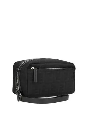 Fendi Ff Zucca Jacquard Compact Beauty Case - Black
