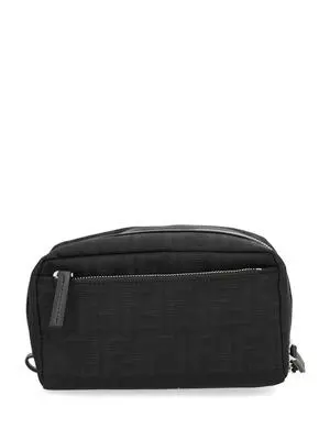 Fendi Ff Zucca Jacquard Compact Beauty Case - Black