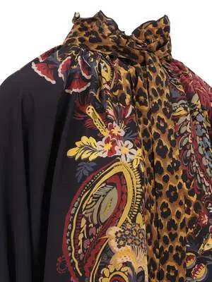 Etro Silk Animal Print Blouse