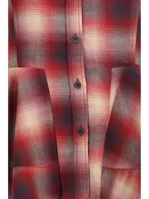 GANNI Peplum Flannel Shirt