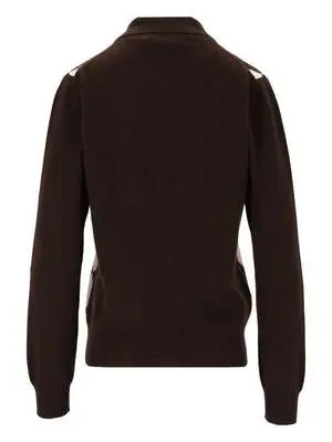 Miu Miu Argyle Cardigan - Brown