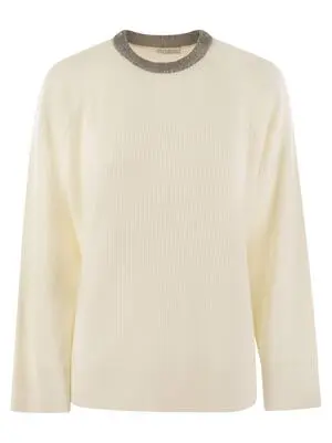 Brunello Cucinelli Ribbed Cashmere Sweater