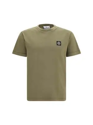 Stone Island Logo Patch T-shirt - Green