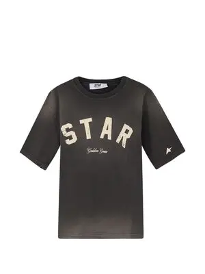 GOLDEN GOOSE Logo Cotton T-shirt - Multicolor