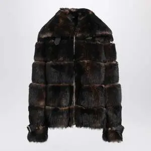Fendi Sheepskin Aviator Jacket - Yellow