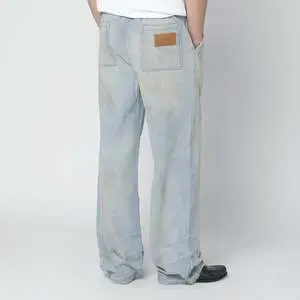 Amiri Baggy Jeans In Perfect Antique Indigo - Blue