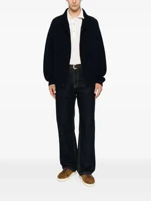 TOM FORD Cashmere Full Button Cardigan - Blue