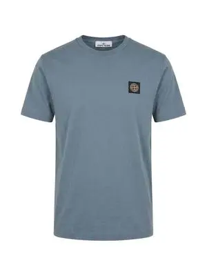 Stone Island Logo Cotton T-shirt - Multicolor