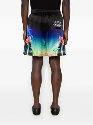Casablanca Floral Drawstring Shorts