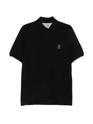 Brunello Cucinelli Logo Cotton Polo Shirt