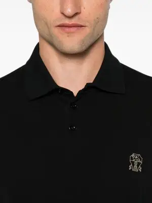 Brunello Cucinelli Logo Cotton Polo Shirt