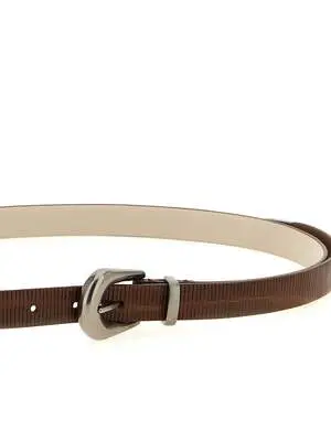 Brunello Cucinelli Carved Leather Belt