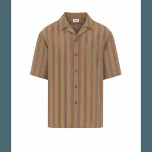 Saint Laurent Striped Cassandre Shirt - Cream
