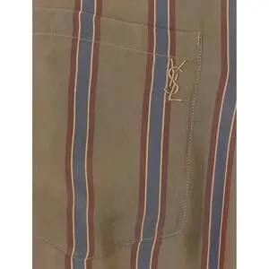 Saint Laurent Striped Cassandre Shirt