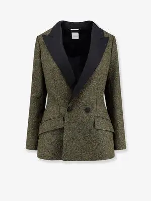 Dior Fitted Silk And Virgin Wool Blend Tweed Blazer - Multicolor