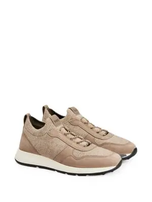 TOD'S Leather And Knit Sneakers - Multicolor