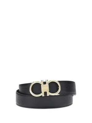 Ferragamo Gold Tone Belts For Men