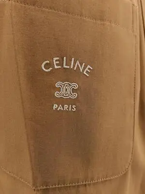 Celine Cotton And Linen Trousers