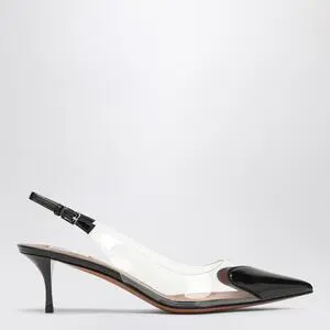 Alaïa Le Coeur Patent Leather Slingback - Black