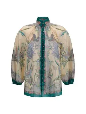 Zimmermann Indra Ruffle Shirt - Multicolor
