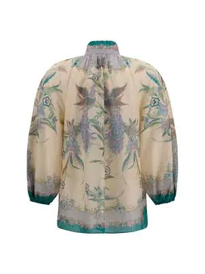 Zimmermann Indra Ruffle Shirt - Multicolor