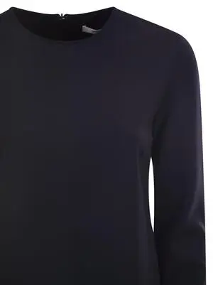 Max Mara Slim Fit Crew Neck Top - Multicolor