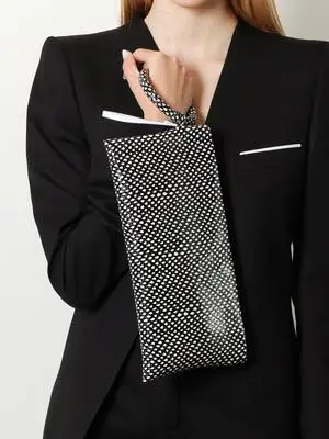 TOM FORD Aura Leather Clutch Bag With Snake Motif - Multicolor