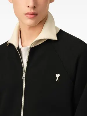 AMI Paris De Coeur Zipped Sweatshirt