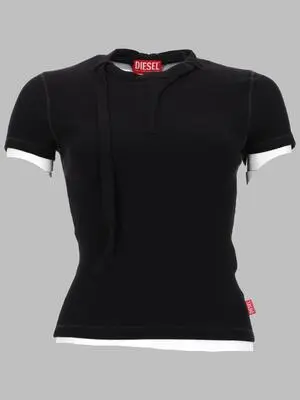 DIESEL® Top In Jersey T-iaras - Black